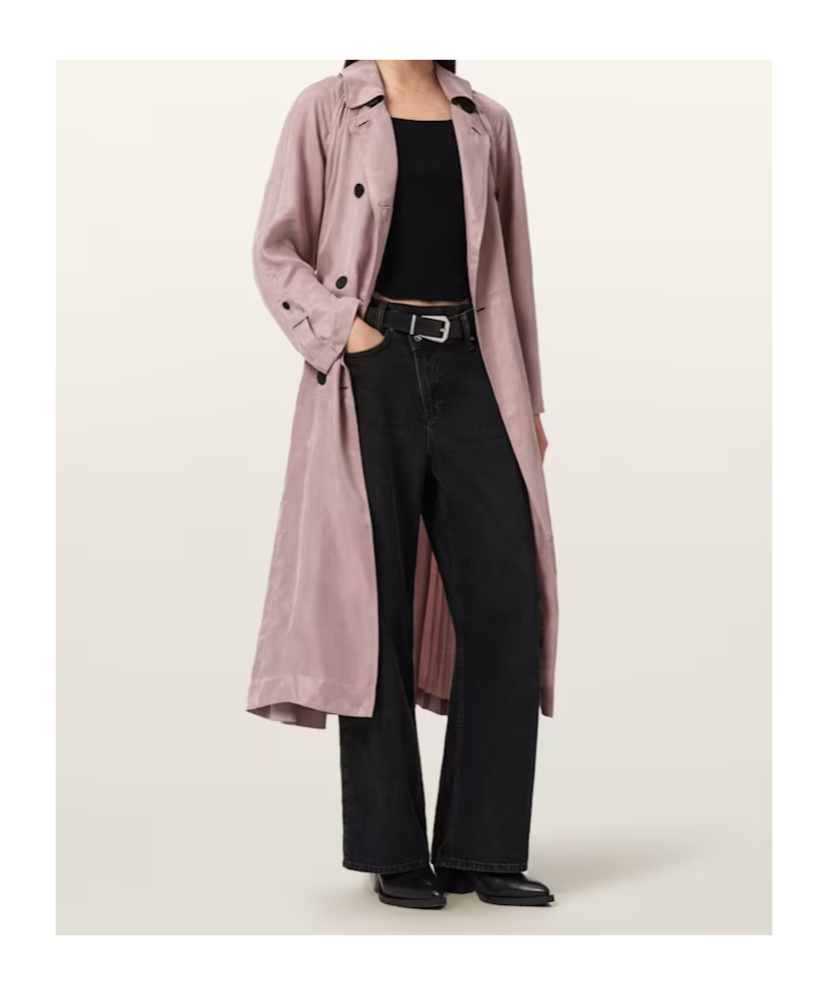 ALLSAINTS ALLSAINTS Lizzie Double Breasted Trench Coat
